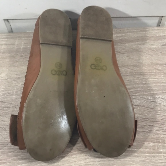 Cato | Shoes | Cato Brown Flats Peep Toe With Bow Sz 8 | Poshmark